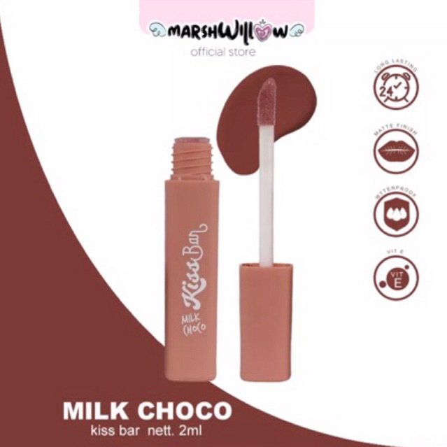 Jual Marshwillow Kiss bar choco chips, milk choco, mocha,sweet choco ...