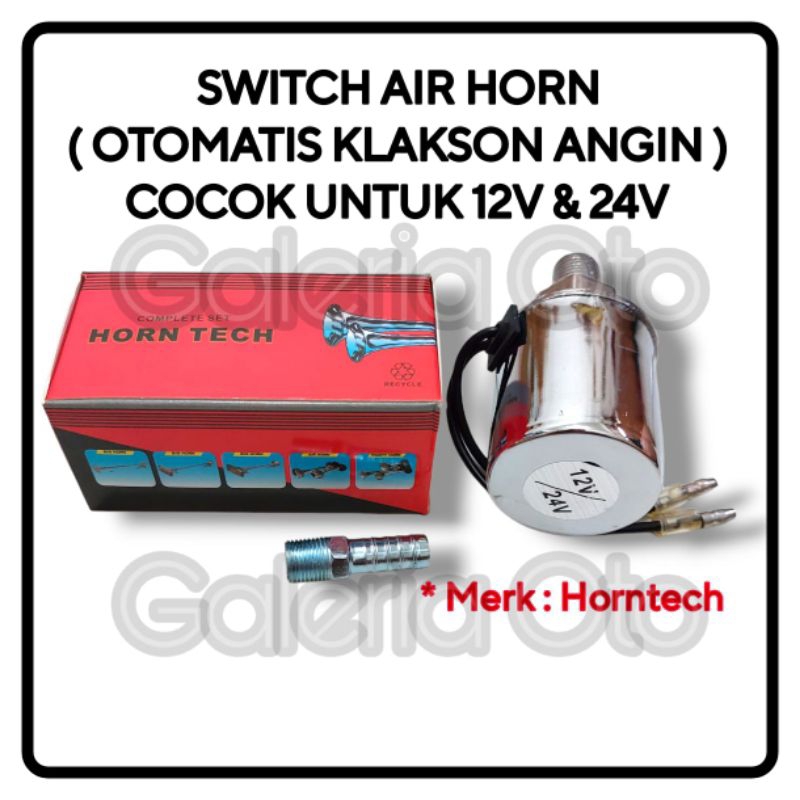 Jual Switch Air Horn HORNTECH 12-24Volt / Switch Otomatis Klakson Angin ...