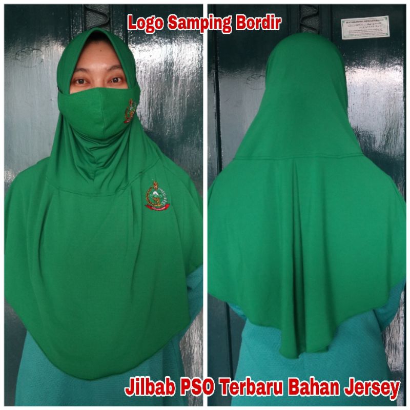 Jual Jilbab Pso Nusantara Wajib Persit Model Terbaru bahan Jersey ...