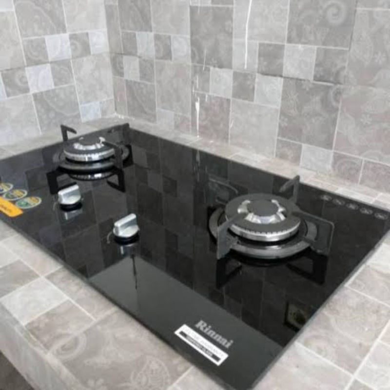 Jual kompor gas tanam 2 tungku, RINNAI RB-712N (GB) | Shopee Indonesia