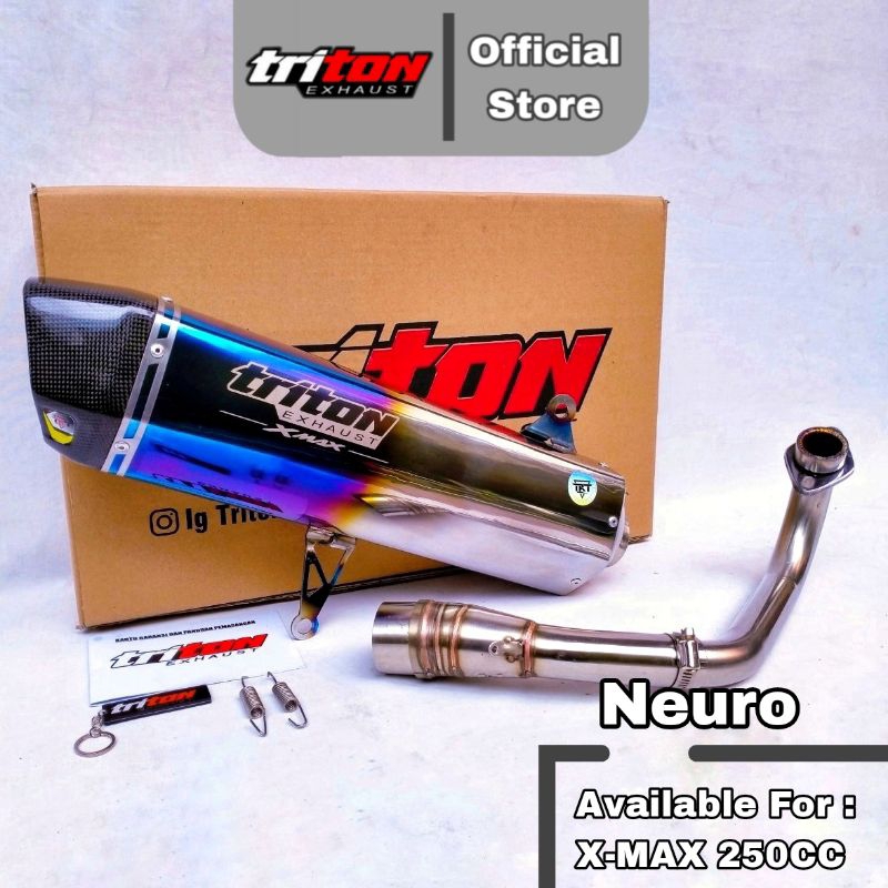 Jual TRITON EXHAUST Knalpot Racing Yamaha XMAX Dan Forza Original ...