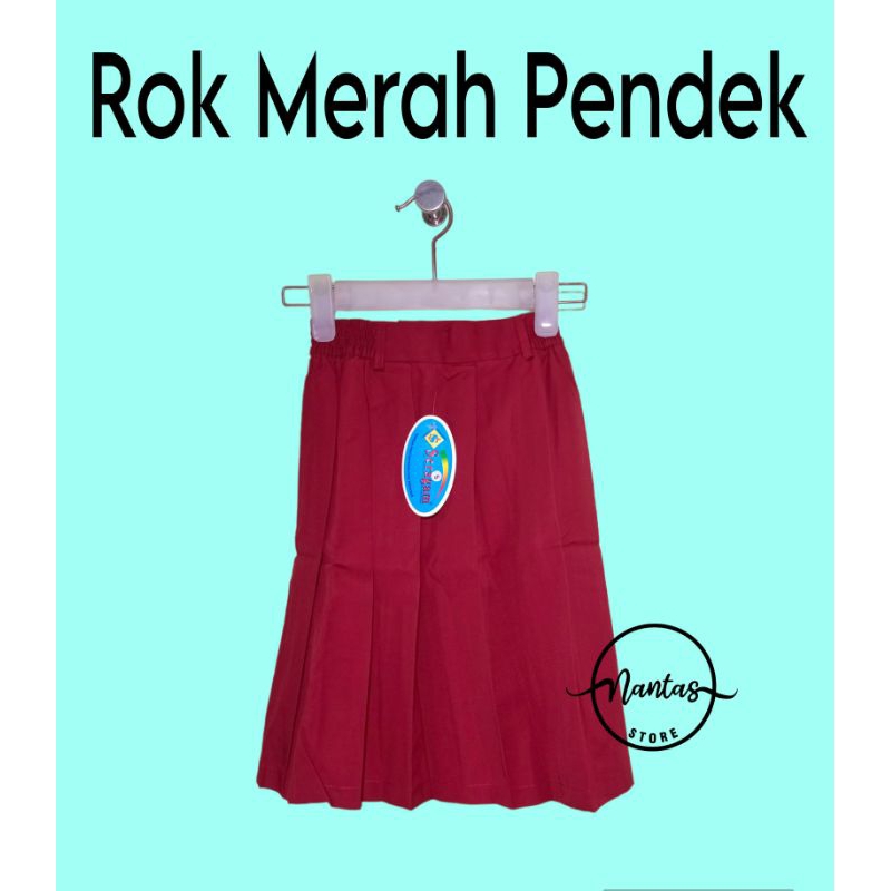 Jual Rok Merah Pendek Merk SERAGAM Rok Merah SD Pendek Rok Merah Pendek ...