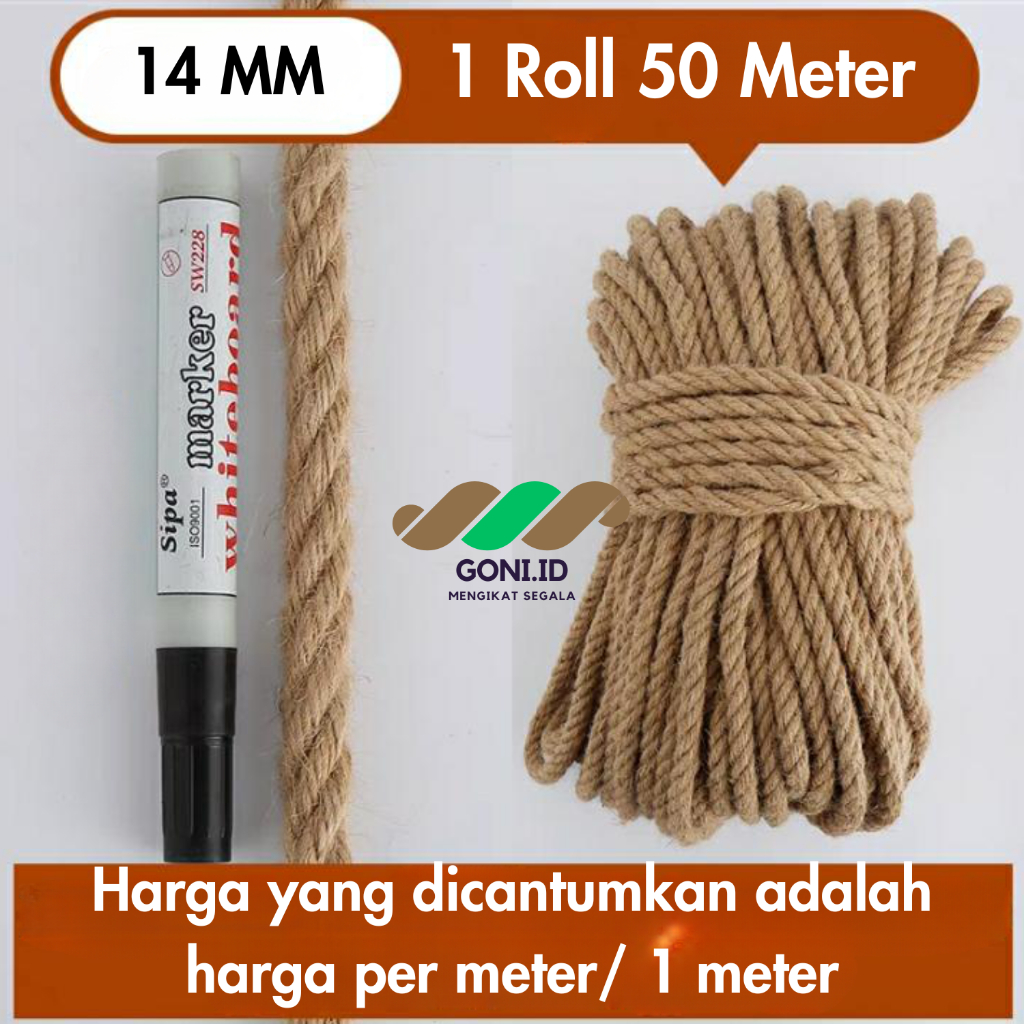 Jual Tali rami 3mm s/d 14mm PER METER Tali goni / Garukan Kucing / Tali ...
