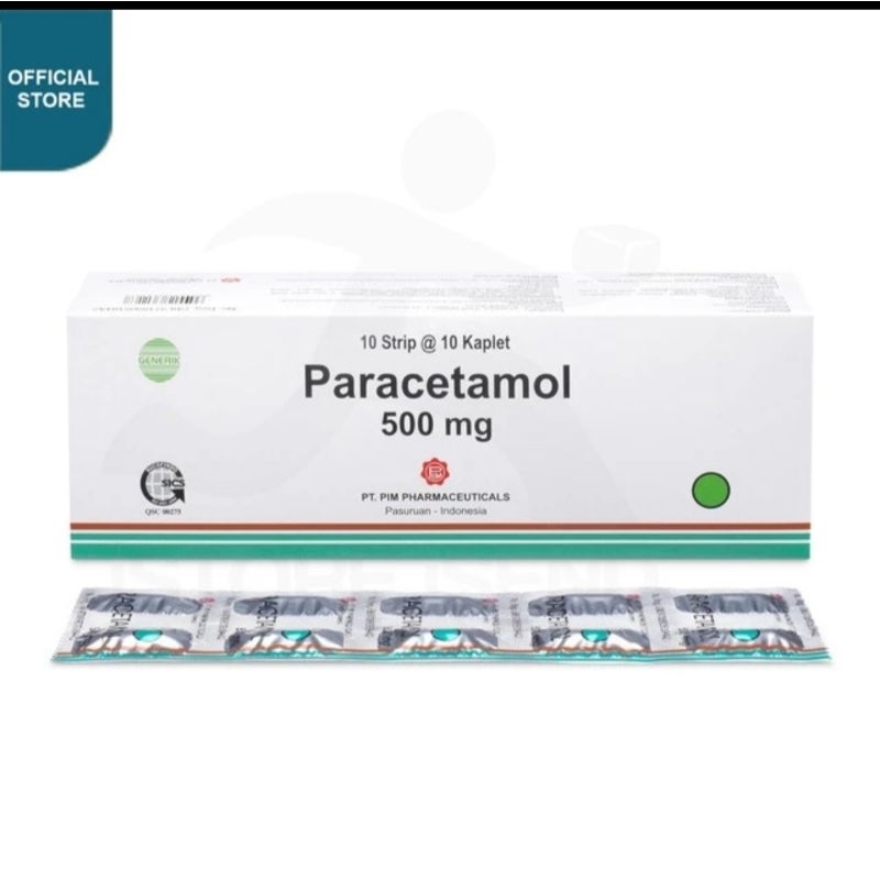 Jual Paracetamol PIM 500mg 1box 10 strip | Shopee Indonesia