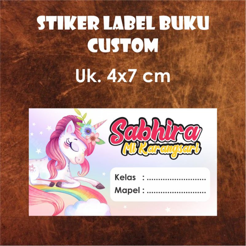 Jual stiker label nama, stiker buku, stiker nama custom(stiker vinyl ... Jual stiker label nama, stiker buku, stiker nama custom(stiker vinyl ...