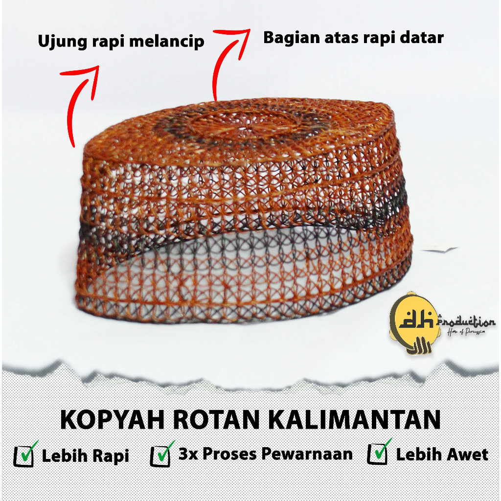 Jual KOPYAH ROTAN KALIMANTAN | Shopee Indonesia