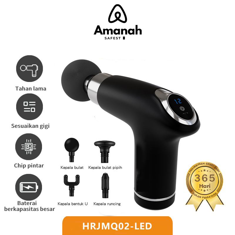 Jual Amanah alat pijat relaksasi otot dalam Massage Gun pijat getar ...