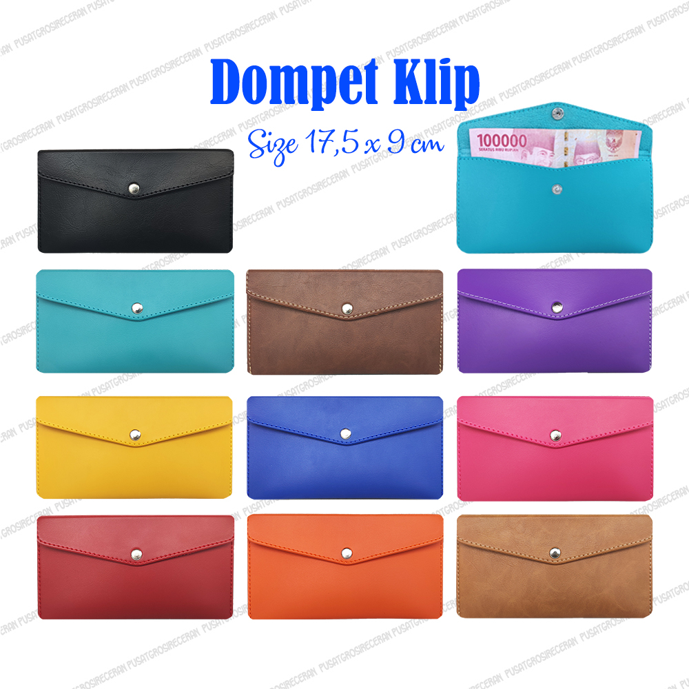Jual Dompet Klip Bisa Untuk Uang Kertas Tanpa Dilipat Dompet Wanita ...