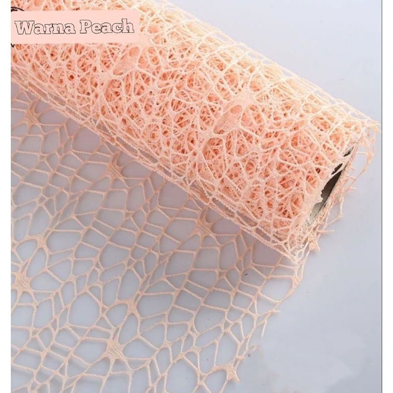 Jual Kertas Buket Bunga Motif Jaring Circleouquet Kertas Buket Jaring ...