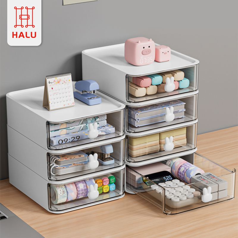 Jual HALU Rak Kosmetik Laci Mini Kabinet Rak Meja laci Storage Box ...