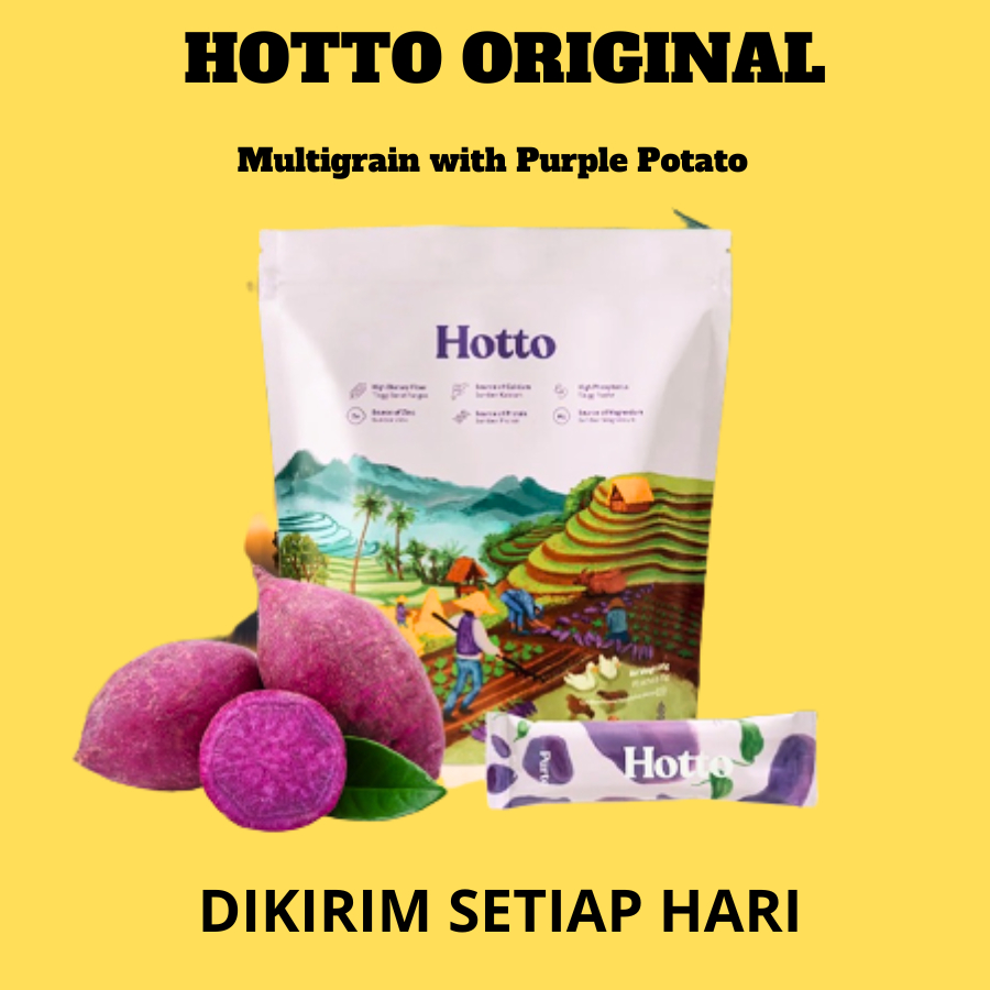 Jual HOTTO PURTO MULTIGRAIN 1 POUCH 16 SACHET HOTTOPURTO PURPLE POTATO ...