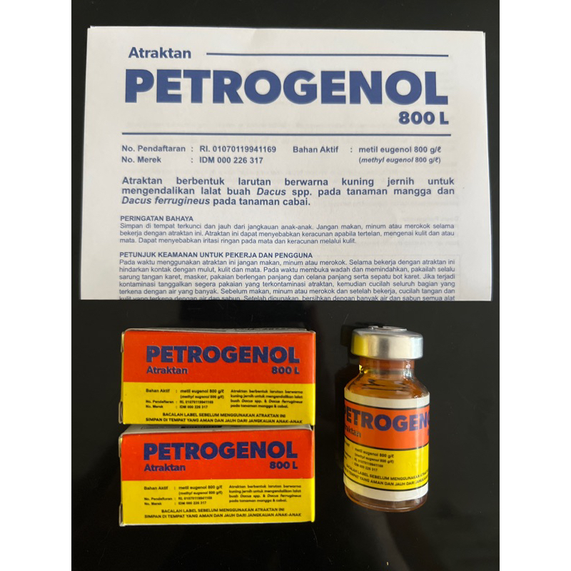 Jual Atraktan Perangkap Lalat PETROGENOL 800L 5ml Umpan Penangkap ...