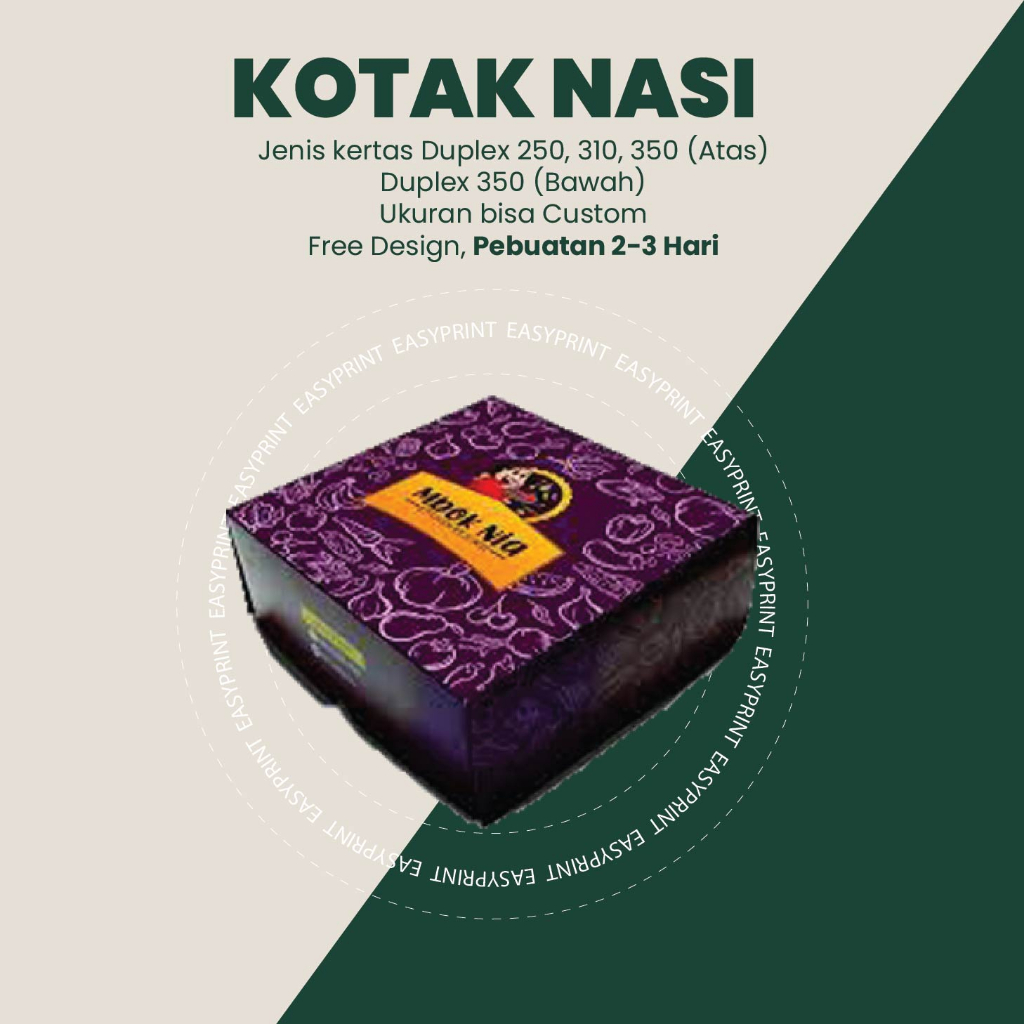 Jual Lunch Box | Kotak Nasi | Box Makanan Nasi Custom Murah + Free ...