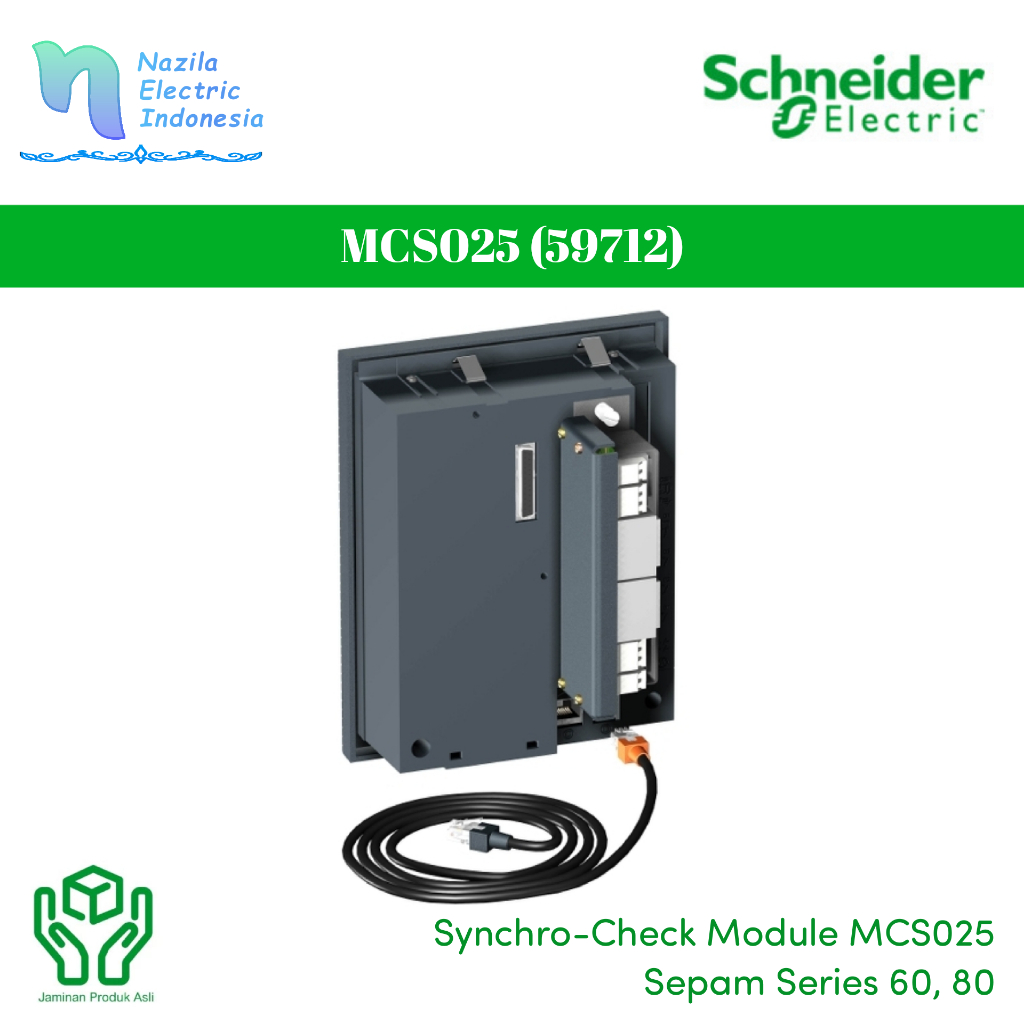 Jual Schneider 59712 MCS025 Synchro-Check Module Sepam 60 80 Original ...