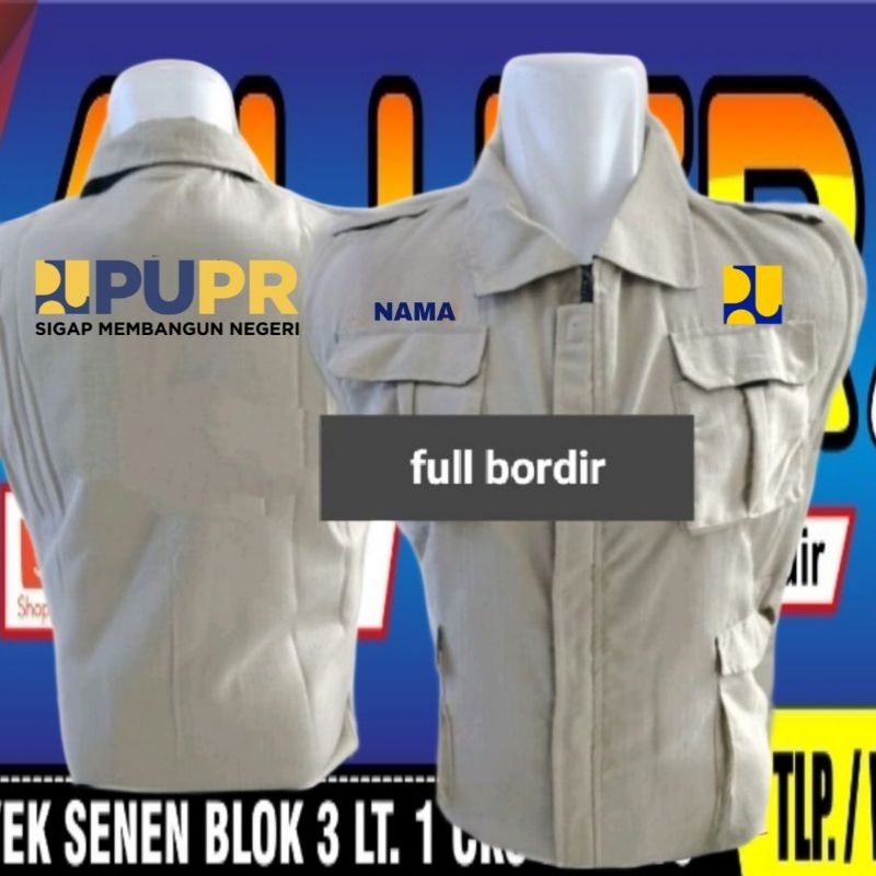 Jual Rompi pu rompi pupr rompi pekerjaan umum rompi dinas pekerjaan ...
