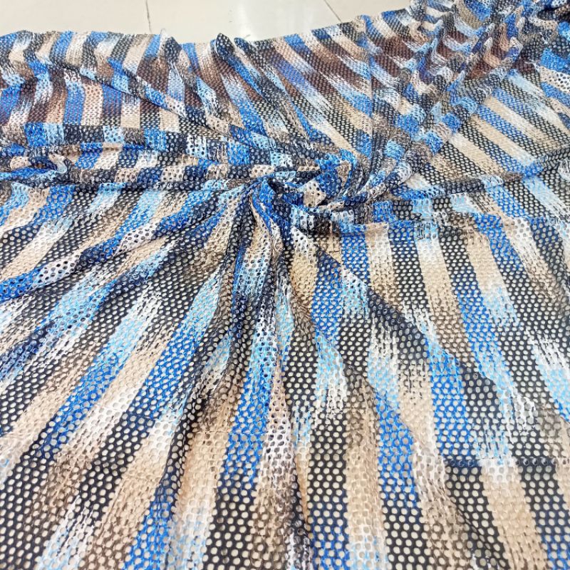 Jual Bahan/Kain Rajut Garment | Rajut Multi Colour | Rajut Zig-Zag ...