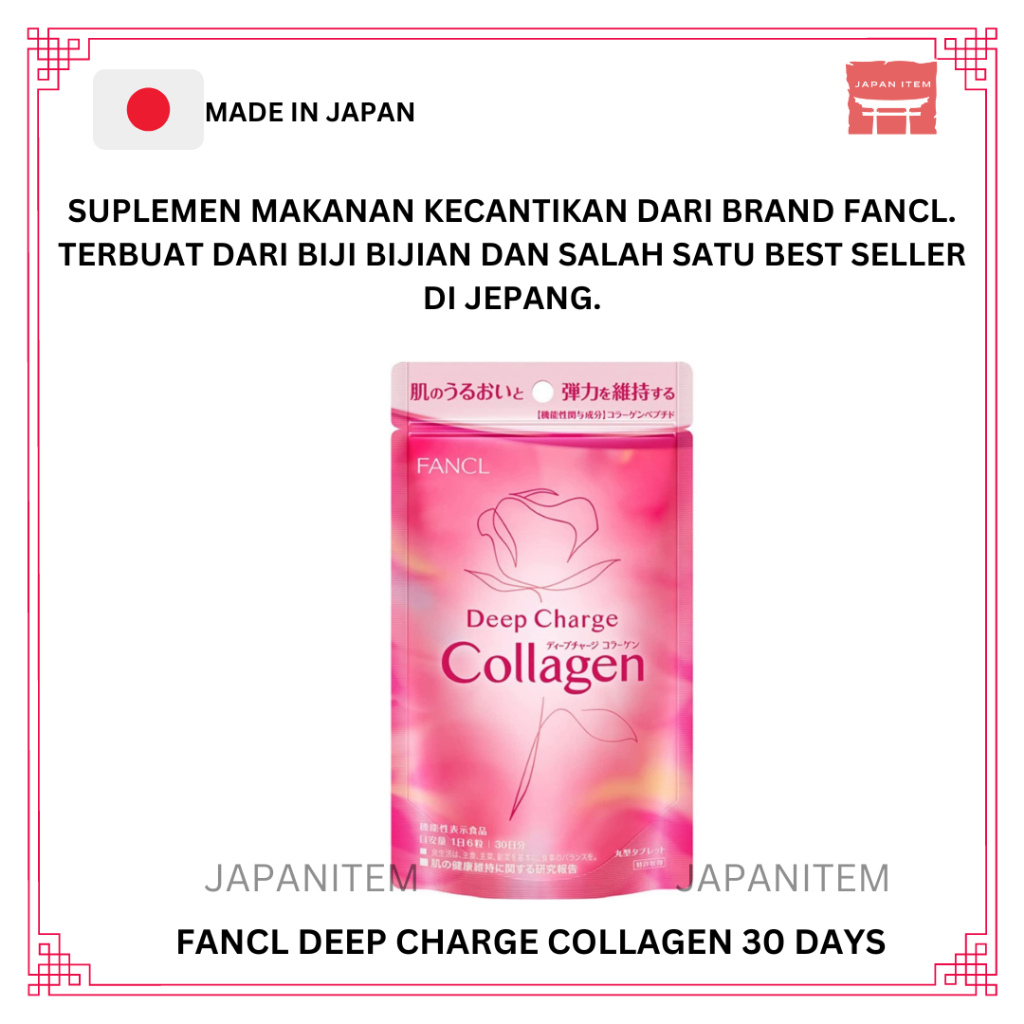 Jual Fancl deep charge collagen kolagen 180 tabs 30 days original Japan | Shopee Indonesia