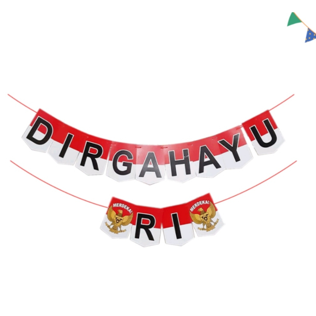 Jual Banner Flag / Bunting Flag HUT RI / DIRGAHAYU Republik Indonesia ...