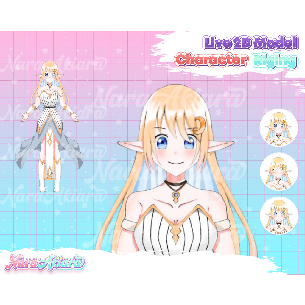 Jual Unjuk Keunikan Anda dengan Karakter Anime Vtuber Model Live2d Siap ...