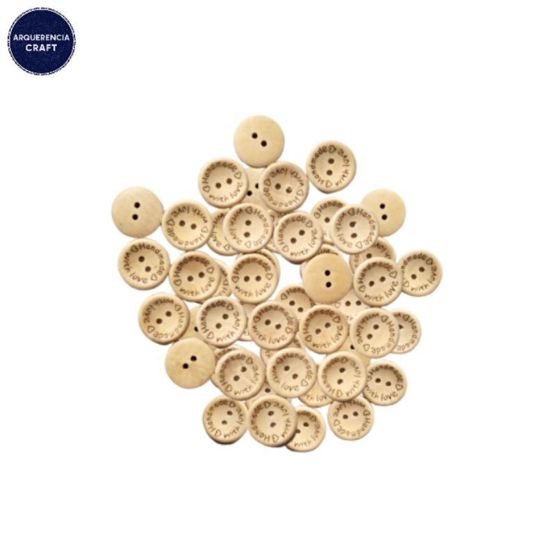 Jual 10 Pcs Kancing Hias Kayu Handmade | Kancing Scrapbook | Shopee ...