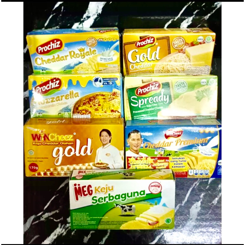 Jual KEJU PROCHIZ/MEG SERBAGUNA/cheddar/ spready/ WINCHEEZ GOLD/PARUT ...