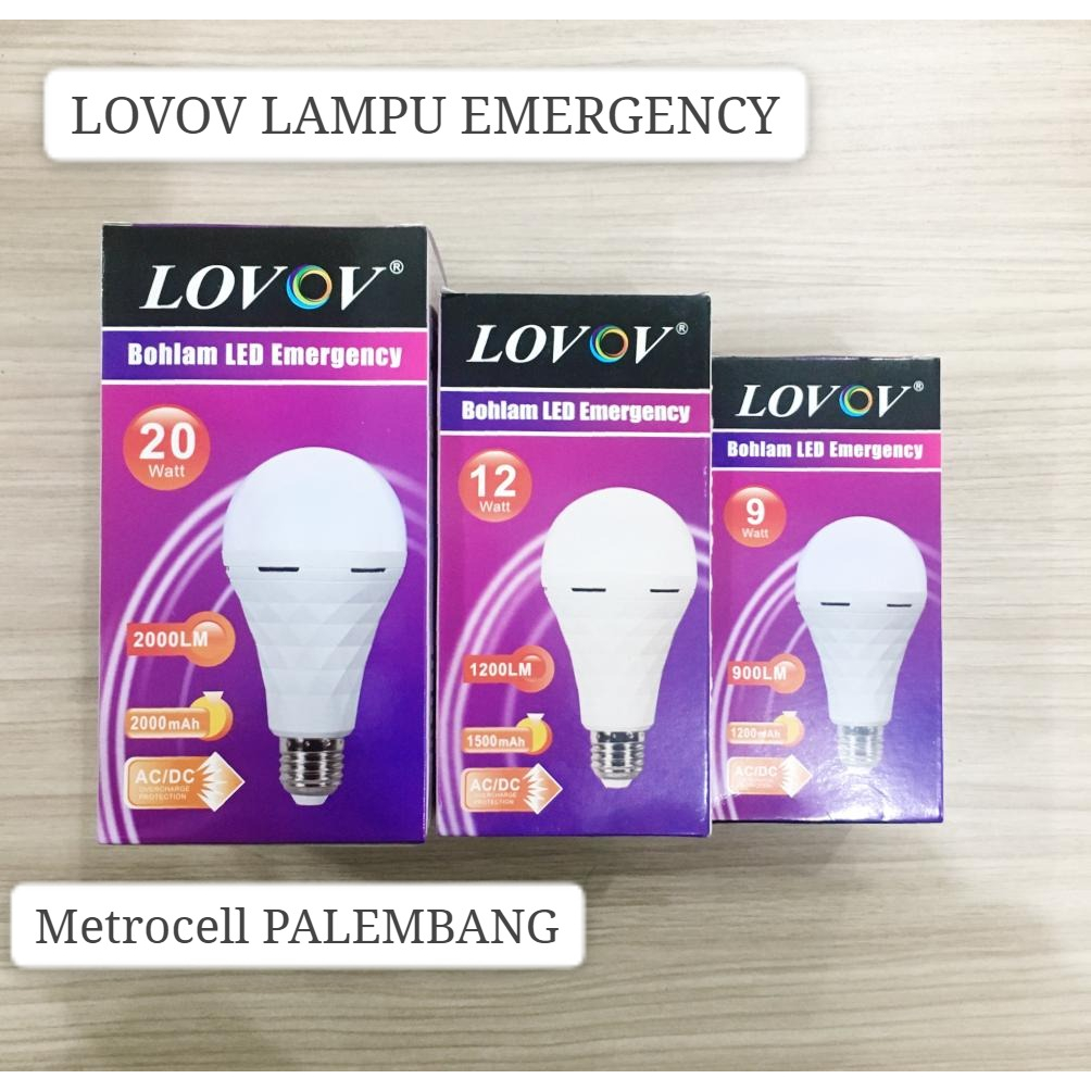Jual Lampu Emergency LOVOV LED Magic 10w Cahaya Putih | Shopee Indonesia