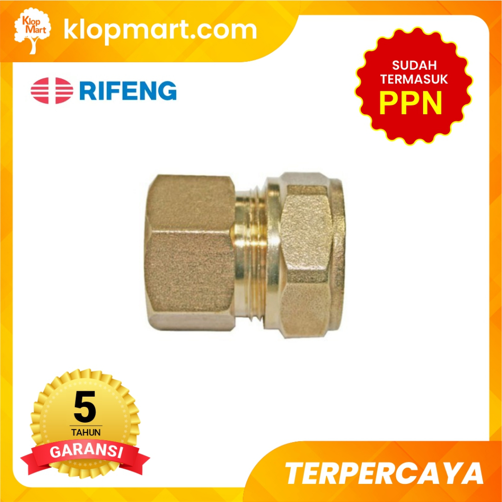 Jual Rifeng Sok Drat Dalam 3/4"x1/2" - Female Straight Union S1620x1/2F ...
