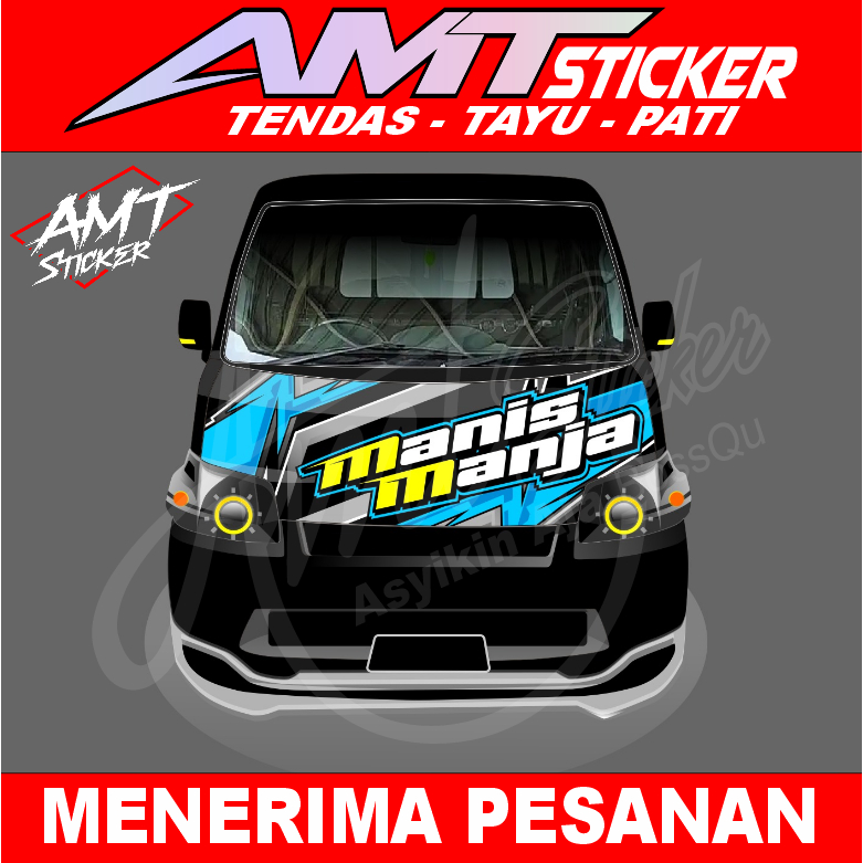 Jual Stiker Decal Granmax - Sticker Kap Depan Gran Max - Bisa Custom ...