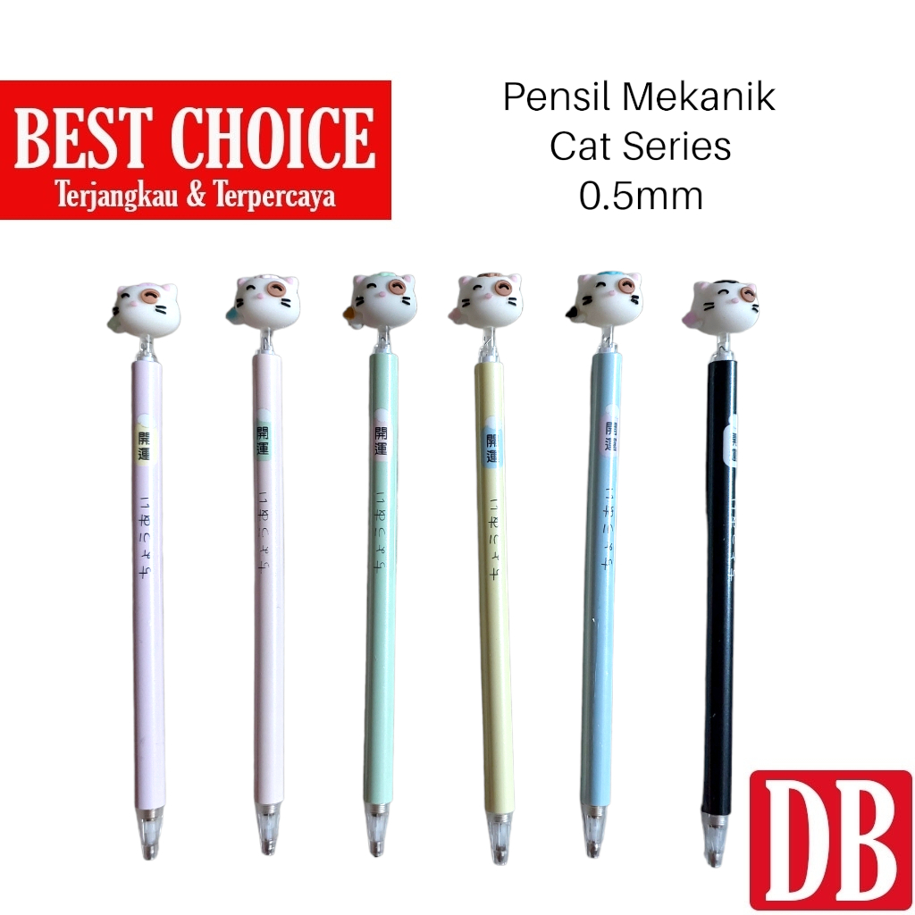 Jual Pensil Mekanik / Mechanical Pencil Fancy Lucu Kucing TY-1804 0.5mm ...