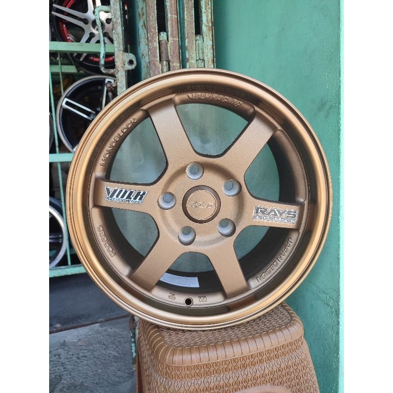 Jual VELG MOBIL BARU MURAH R15 MODEL TE37 / VOLK RAYS JDM STYLE PCD 5× ...