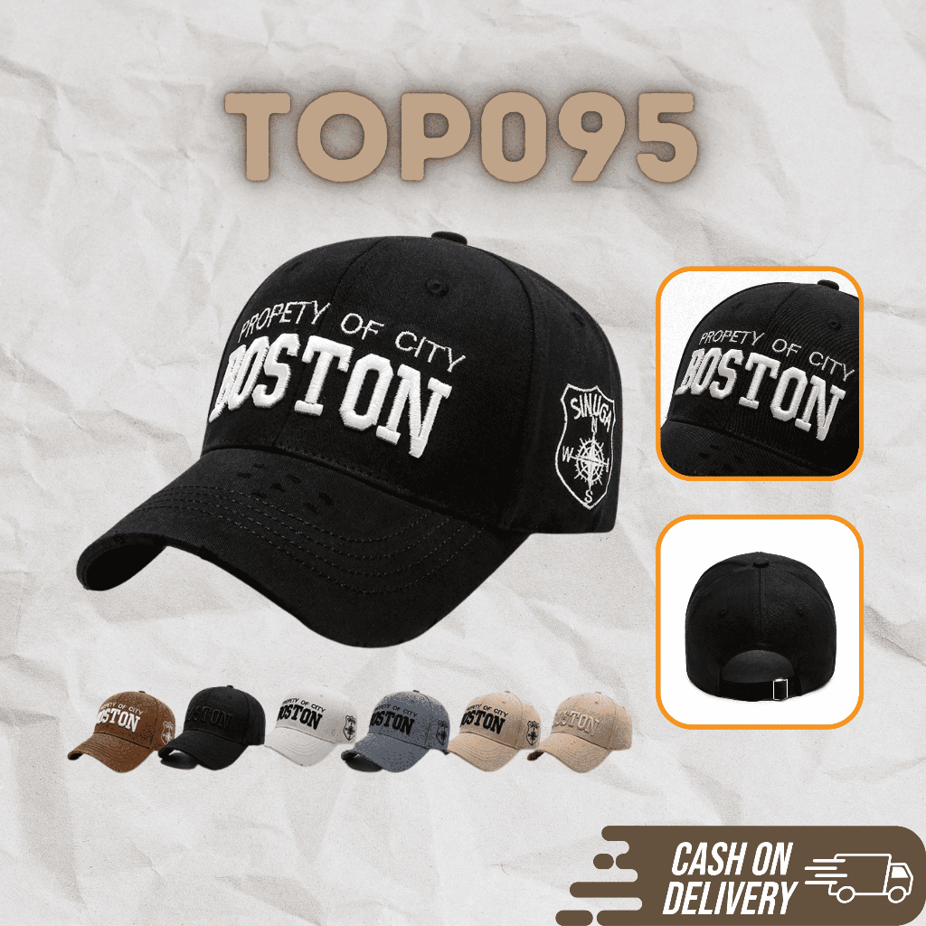 Jual Topi Model Baseball Cap Motif Boston [TOP095] | Shopee Indonesia