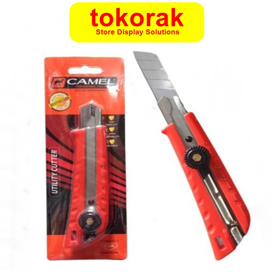 Jual PISAU CUTTER BESAR CAMEL KATER PUTAR MODEL KENKO CUTER L 500 L500 ...