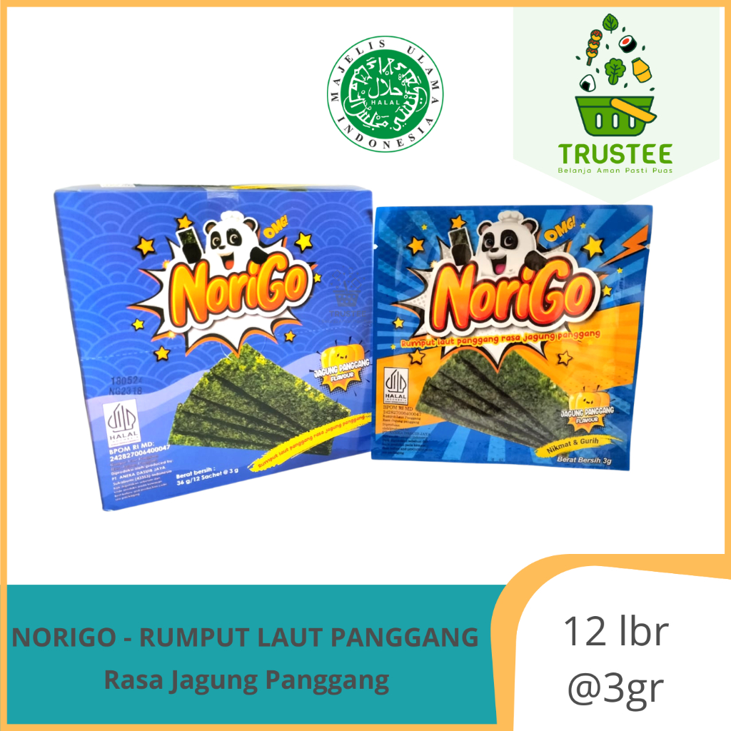 Jual NORIGO Nori Sachet / Seaweed Snack / Camilan Rumput Laut Sachet ...