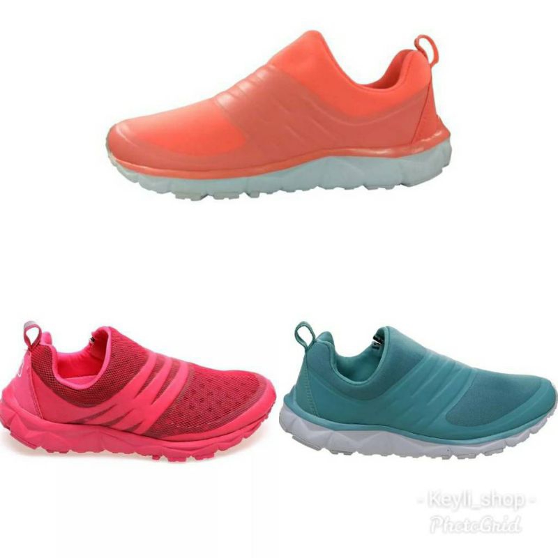 Jual Sepatu League Kumo Zip W Running Shoes Cewe Slip On Wanita Pink ...