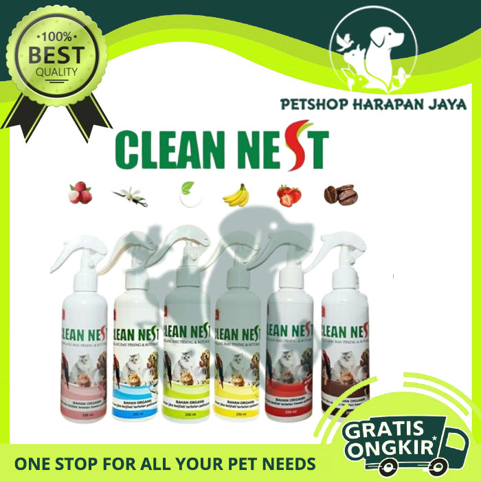 Jual Clean Nest Penghilang Bau Pesing dan Kotoran di Litter Box dan ...