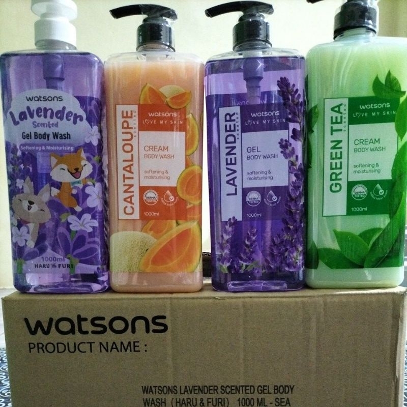Jual (ORIGINAL) Watsons Scented Body wash 1000 ML Sabun Mandi Cair ...