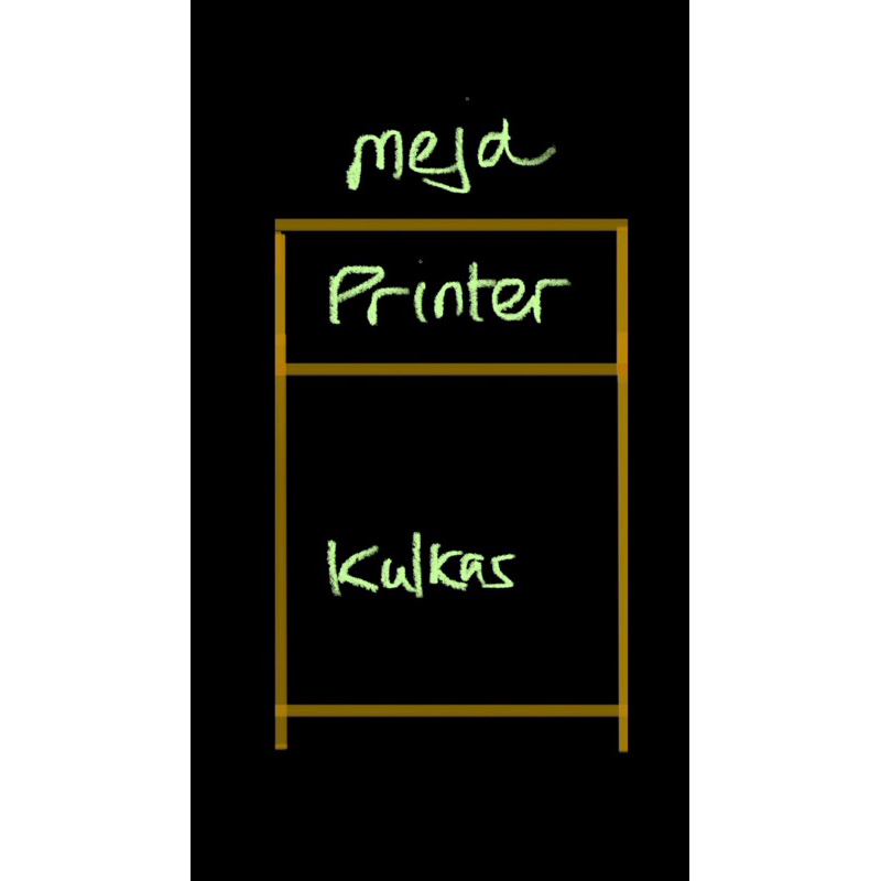 Jual MEJA printer kulkas mini minimalis 60x50x95PxLxT | Shopee Indonesia