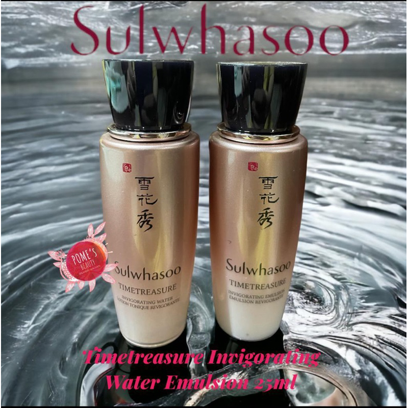 Jual SULWHASOO TIMETREASURE INVIGORATING WATER EMULSION 25ML | Shopee Indonesia