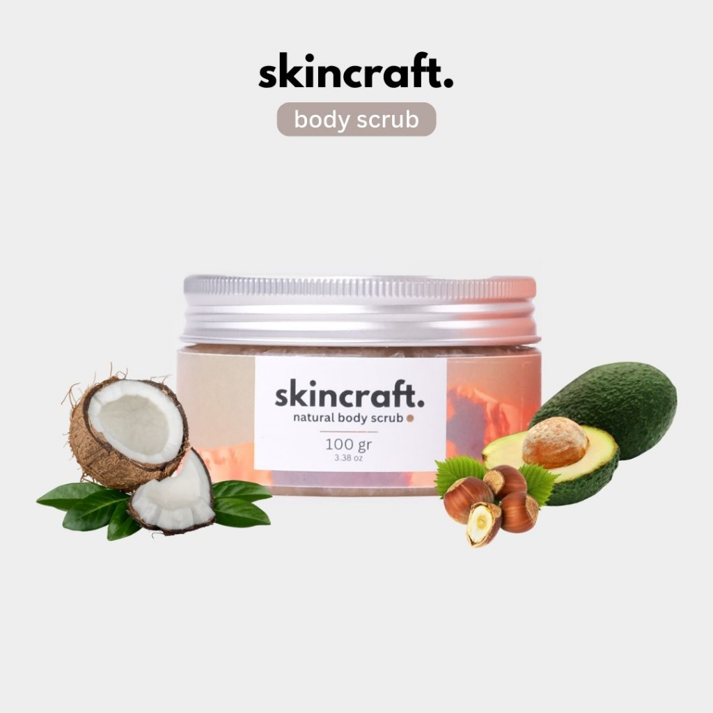 Jual Skincraft Natural Body Scrub - Organik Tanpa Pengharum Bebas Silikon untuk Pemutihan dan ...
