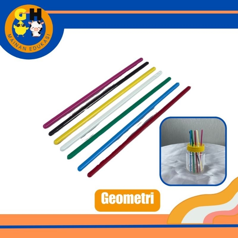 Jual Mainan Edukasi Stik Poki Stick Permen Warna Warni Prakarya Busy ...