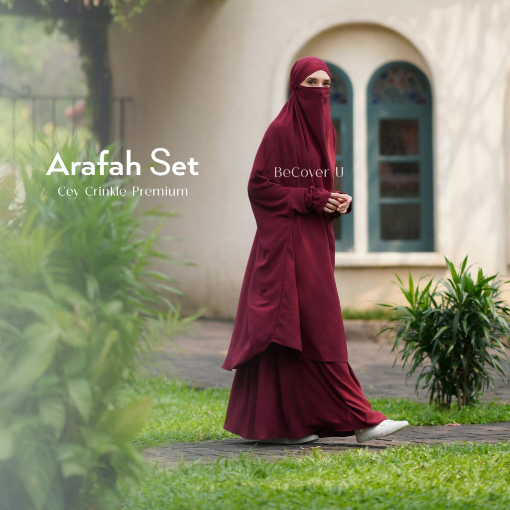 Jual Arafah Set (Khimar Haji & Umroh) By BeCoverU | Shopee Indonesia