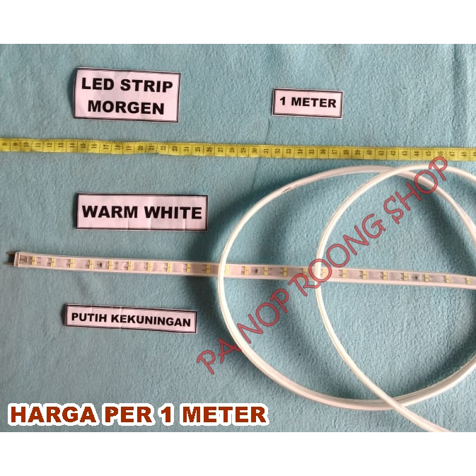 Jual LED STRIP LIGHT MORGEN WARM WHITE ( PUTIH KEKUNINGAN ) 1 METER ...