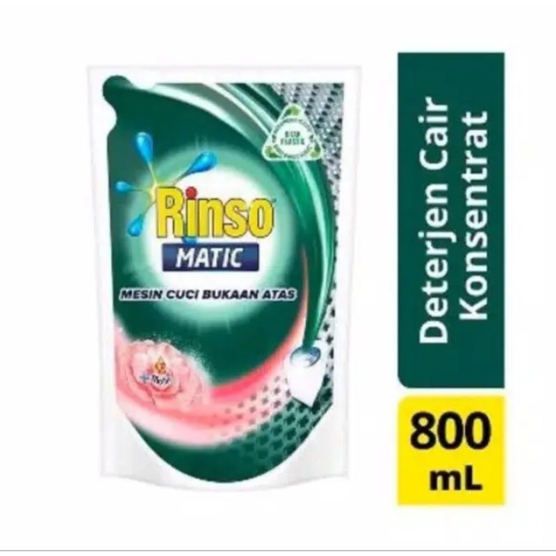 Jual RINSO MATIC Detergen Cair Konsetrat kemasan baru isi 700 ml ...
