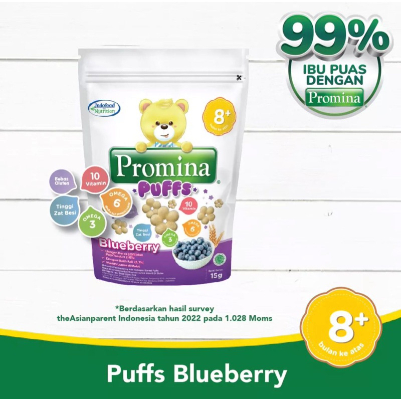 Jual Promina Puffs Blueberry 15 g x 1 Pcs | Shopee Indonesia