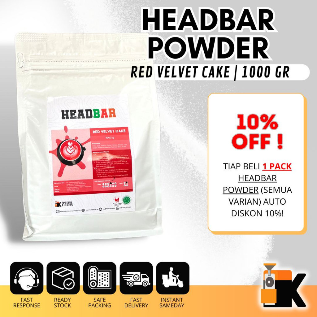 Jual Kieta Roastery - Headbar Powder Red Velvet Cake 1000gr | Shopee ...
