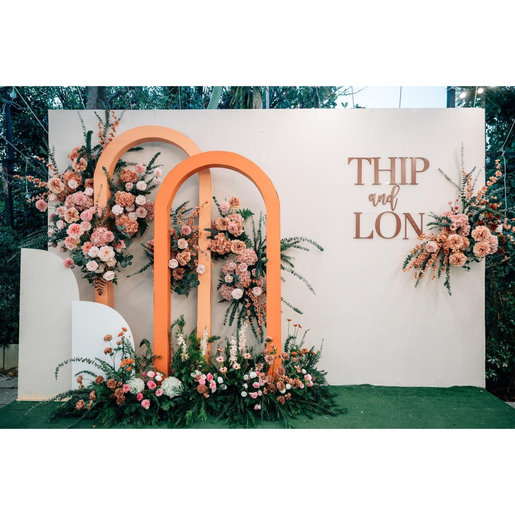 Jual Backdrop Dekorasi Pelaminan Triplek Rangka Kayu 3D | Shopee Indonesia