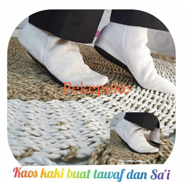 Jual Sepatu Kaos Kaki Thawaf Sa'i Bahan Bludru, Perlengkapan Haji Umroh ...