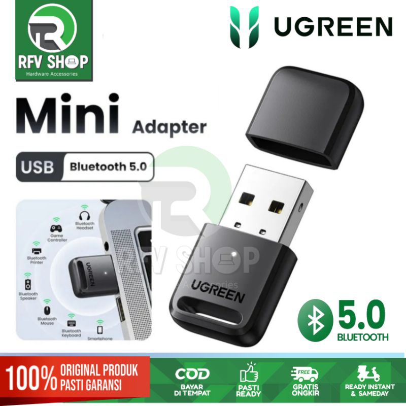 Jual UGREEN USB Bluetooth 5.0 Receiver Transmiter Dongle Adapter 80890 ...