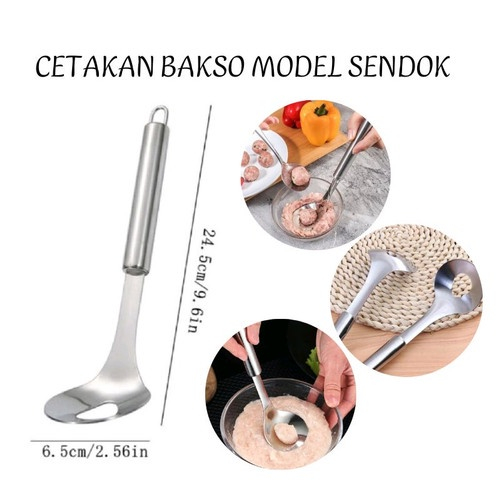 Jual Alat Bantu Cetak Baso Sendok Baso Cetakan Pembuat Bakso Stainless ...