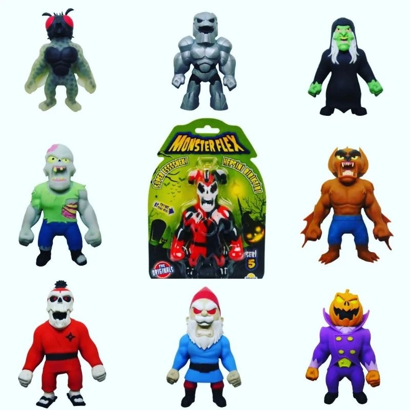 Jual Mainan MONSTER FLEX EMCO Series 3 4 5 Glow In The Dark Figure ...